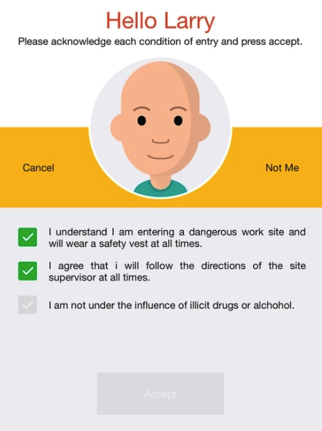 Compliance with Noahface