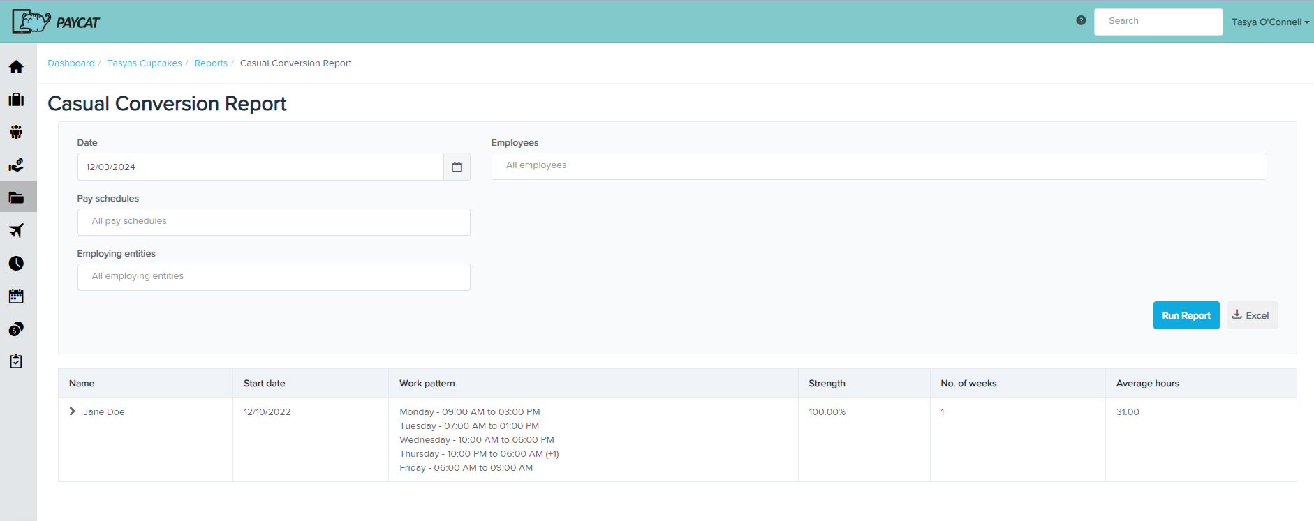 Casual Conversion Report